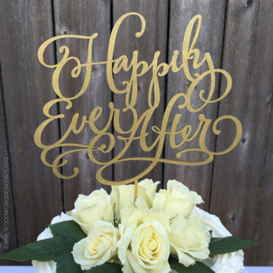 14 Word Cake Topper Ideas for your Wedding Cake - Love & Lavender