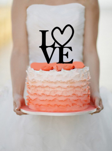 14 Word Cake Topper Ideas for your Wedding Cake - Love & Lavender