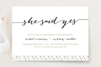 How to Word Engagement Party Invitations (with examples) - Love & Lavender
