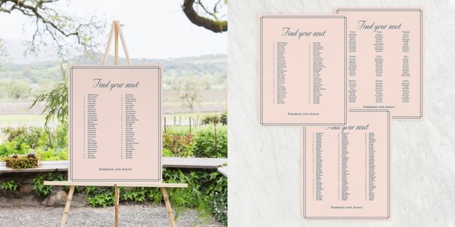 20 Unique Wedding Seating Chart Ideas For Your Big Day - Love & Lavender