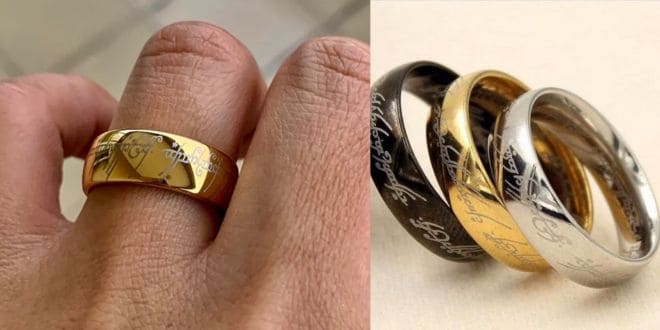 Fantasy Meets Reality: 14 Lord of the Rings Wedding Bands - Love & Lavender